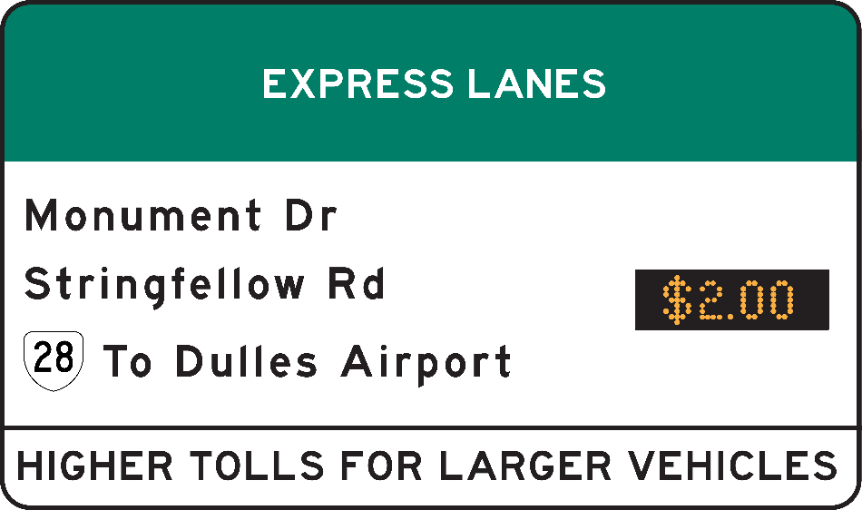 Understanding 66 Express Signage - 66 Express Outside the Beltway